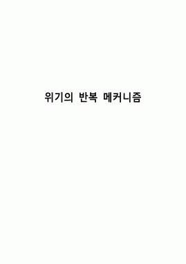 위기의 반복 메커니즘-1페이지