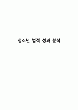 청소년 법적 성과 분석-1페이지