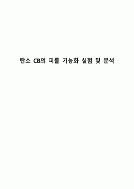 탄소 CB의 피롤 기능화 실험 및 분석-1페이지