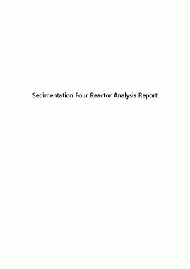 Sedimentation Four Reactor Analysis Report-1페이지