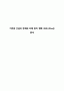기본권 간섭의 한계와 비례 원칙 영화 프로스트vs슨 분석-1페이지