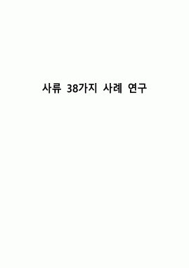 사류 38가지 사례 연구-1페이지