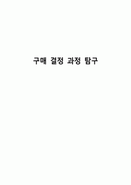 구매 결정 과정 탐구-1페이지
