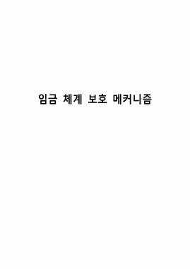 임금 체계 보호 메커니즘-1페이지